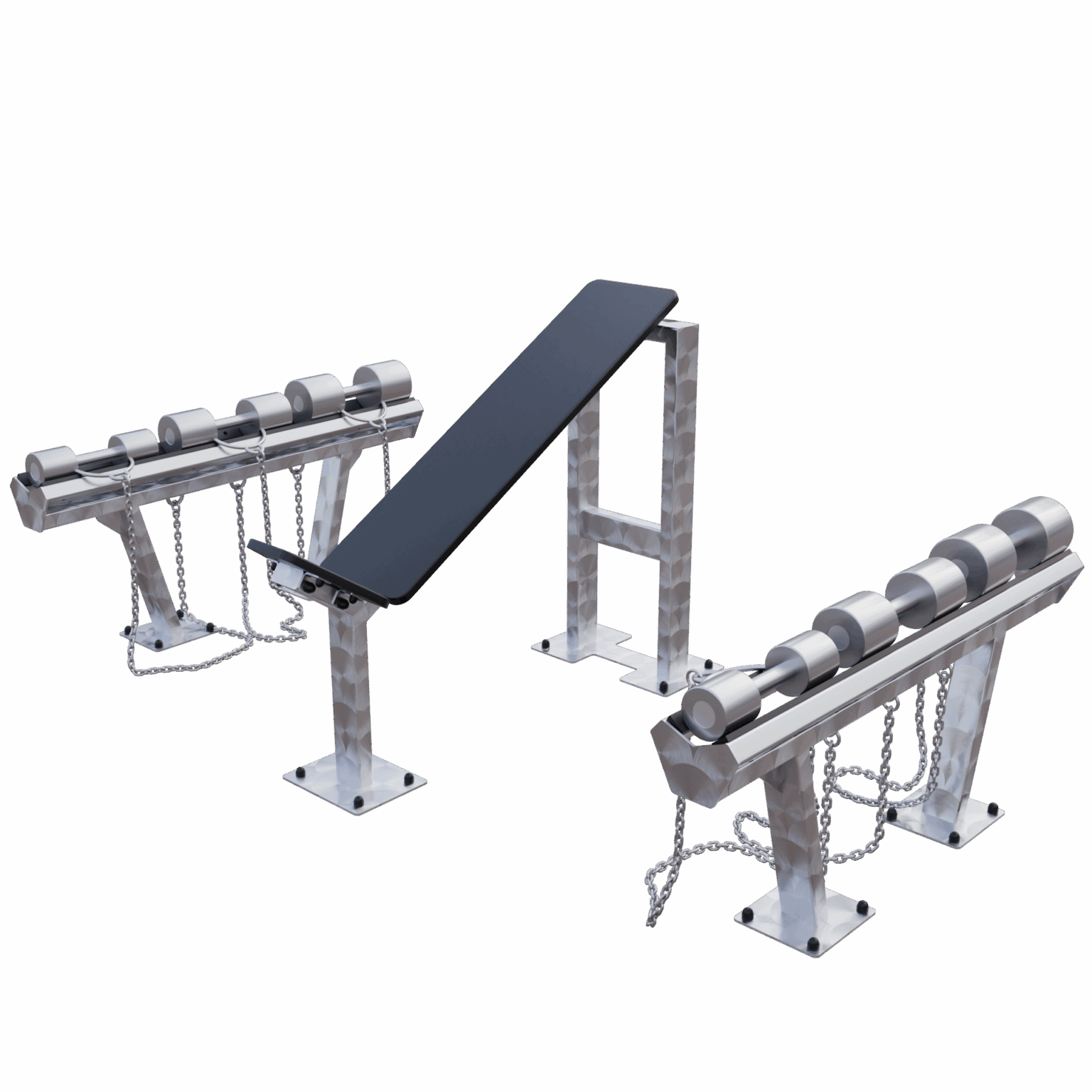 Incline Bench + Dumbbells Set - Ive Outdoor